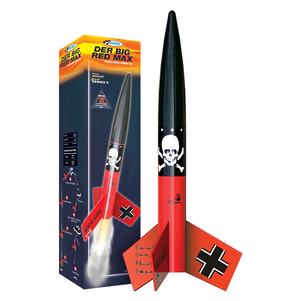 Estes Pro Series II™ Der Big Red Max™ Model Rocket Kit